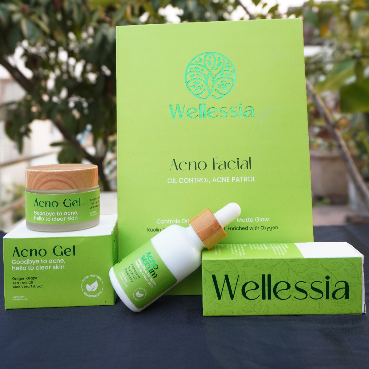 Acno Set (Facial, Serum, Gel) – Wellessia